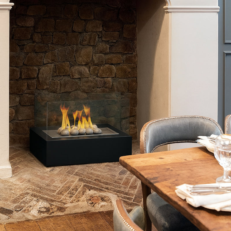 Black Eton Bioethanol Fireplace | imaginfires